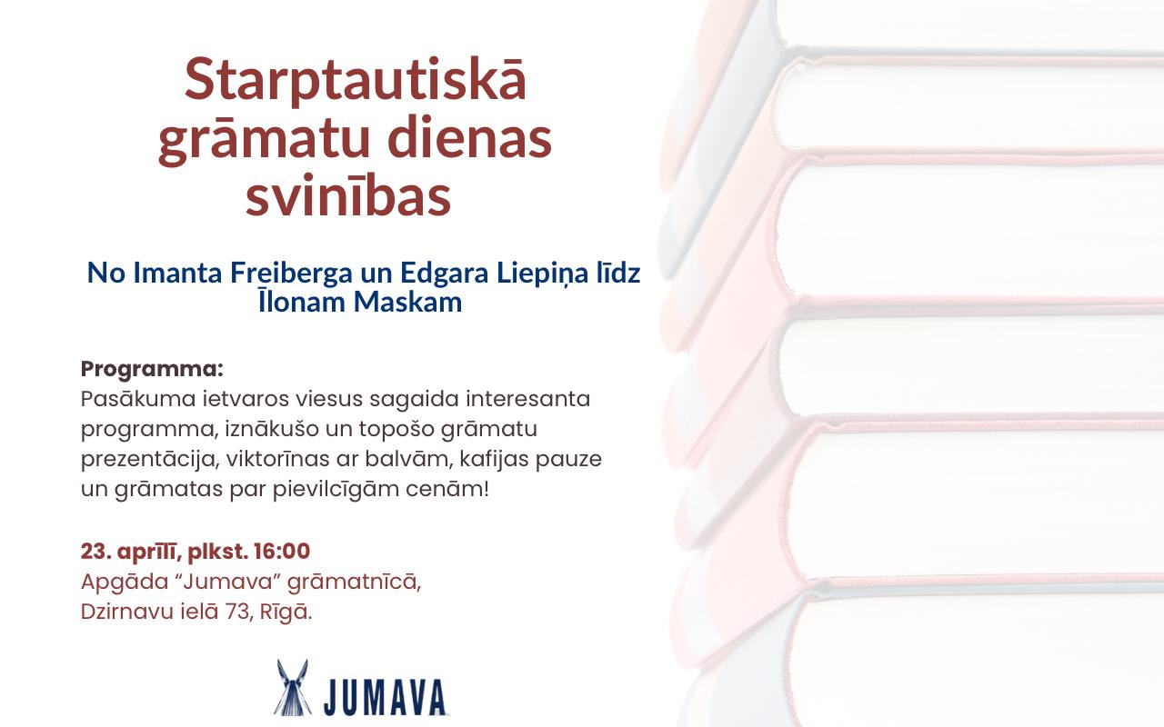 Apgādā “Jumava” 23.aprīlī svinēs grāmatu un autortiesību dienu – CorpMedia